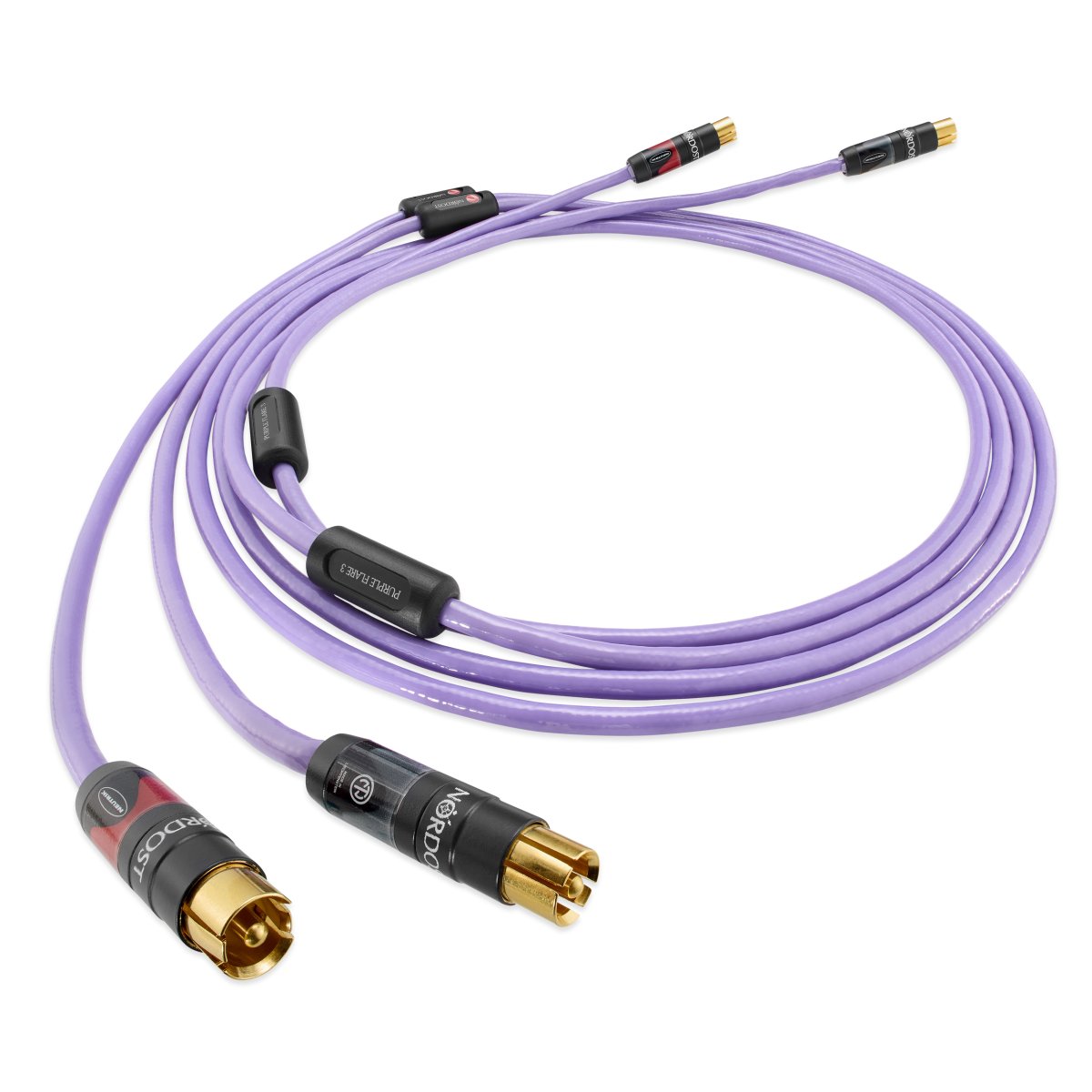Nordost Purple Flare 3 RCA | Analog signalkabel med RCA-stik