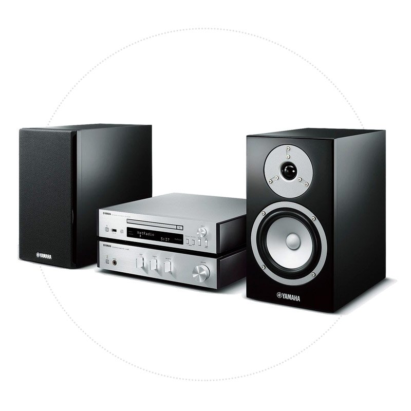 Hi-Fi stereo-systemer med elektronik og højttalere